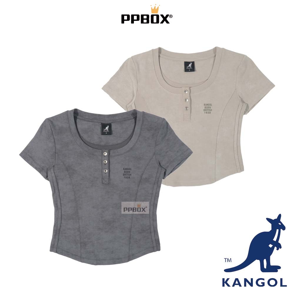 KANGOL 袋鼠 女款 時尚 短版 短T【65221013】時尚 T恤 短袖 上衣 衣服 女裝 涼感 PPBOX | 蝦皮購物
