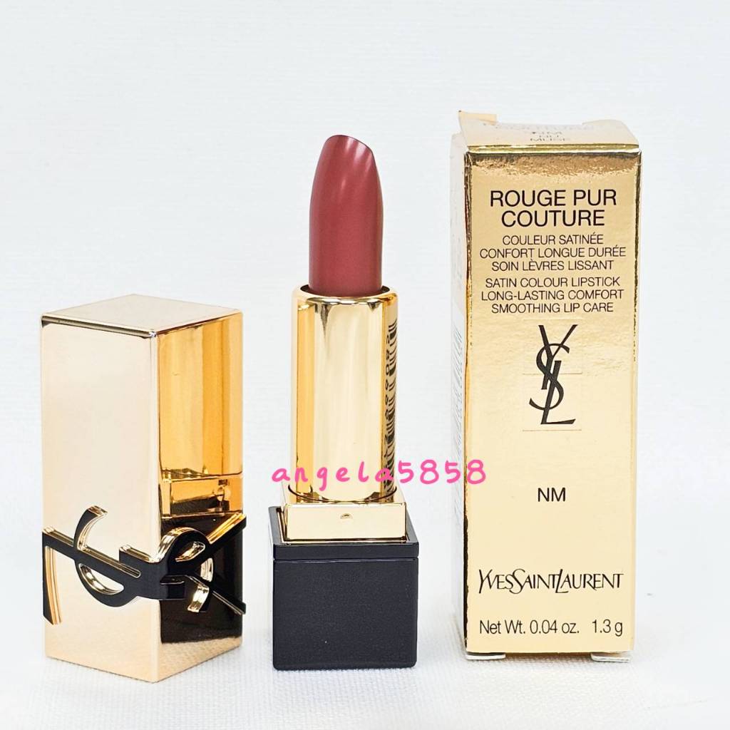 全新 YSL 聖羅蘭 奢華緞面唇膏 精巧版1.3g ~#NM ~專櫃品~開電子發票~ | 蝦皮購物