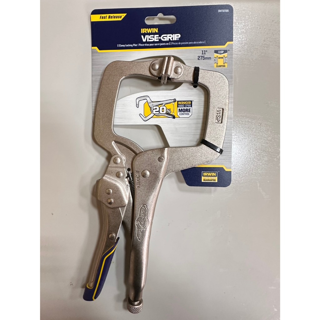 IRWIN 11SP握手牌(美國)快速釋放C型萬能鉗 VISE-GRIP 11" 固定鉗 IRHT82586 【全新】 | 蝦皮購物