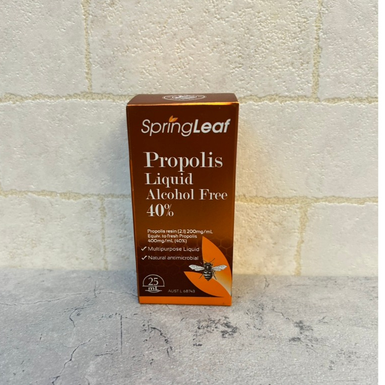 澳洲 Spring Leaf 綠芙 特級 無酒精 蜂膠滴劑 40% 25mL | 蝦皮購物