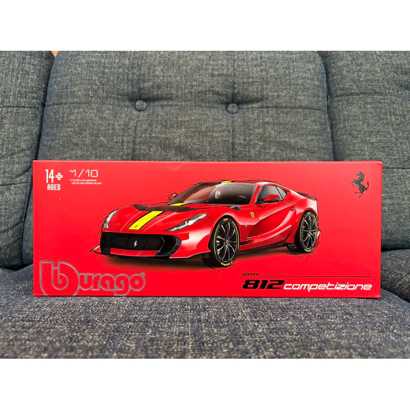 全新盒裝 1/18 Bburago Signature精細版FERRARI 812 Competizione法拉利模型車 | 蝦皮購物
