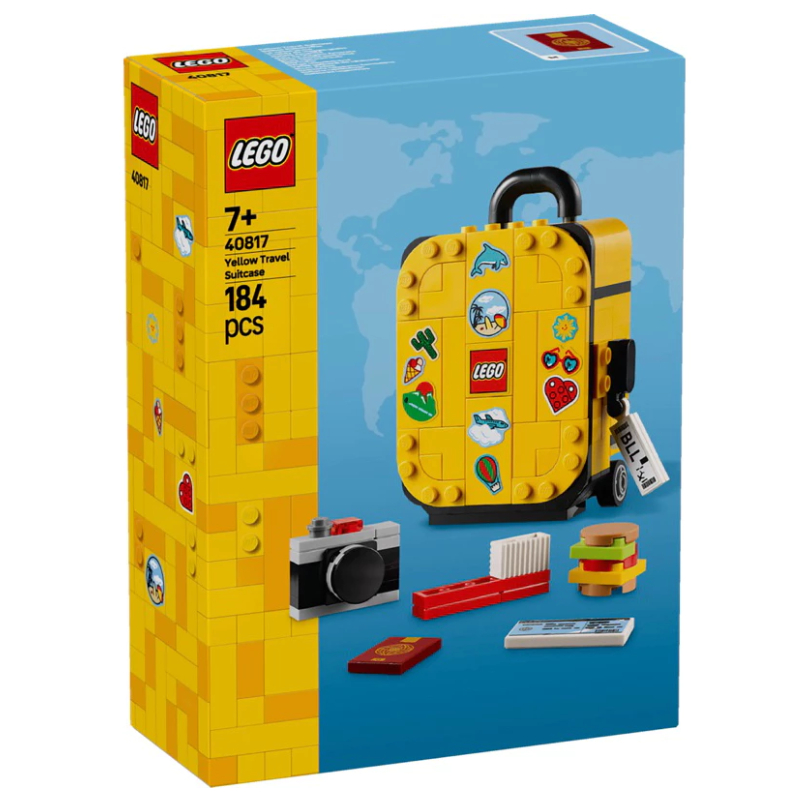 𝄪 樂麋 𝄪 LEGO 樂高 40817 黃色旅行箱 Yellow Travel Suitcase | 蝦皮購物