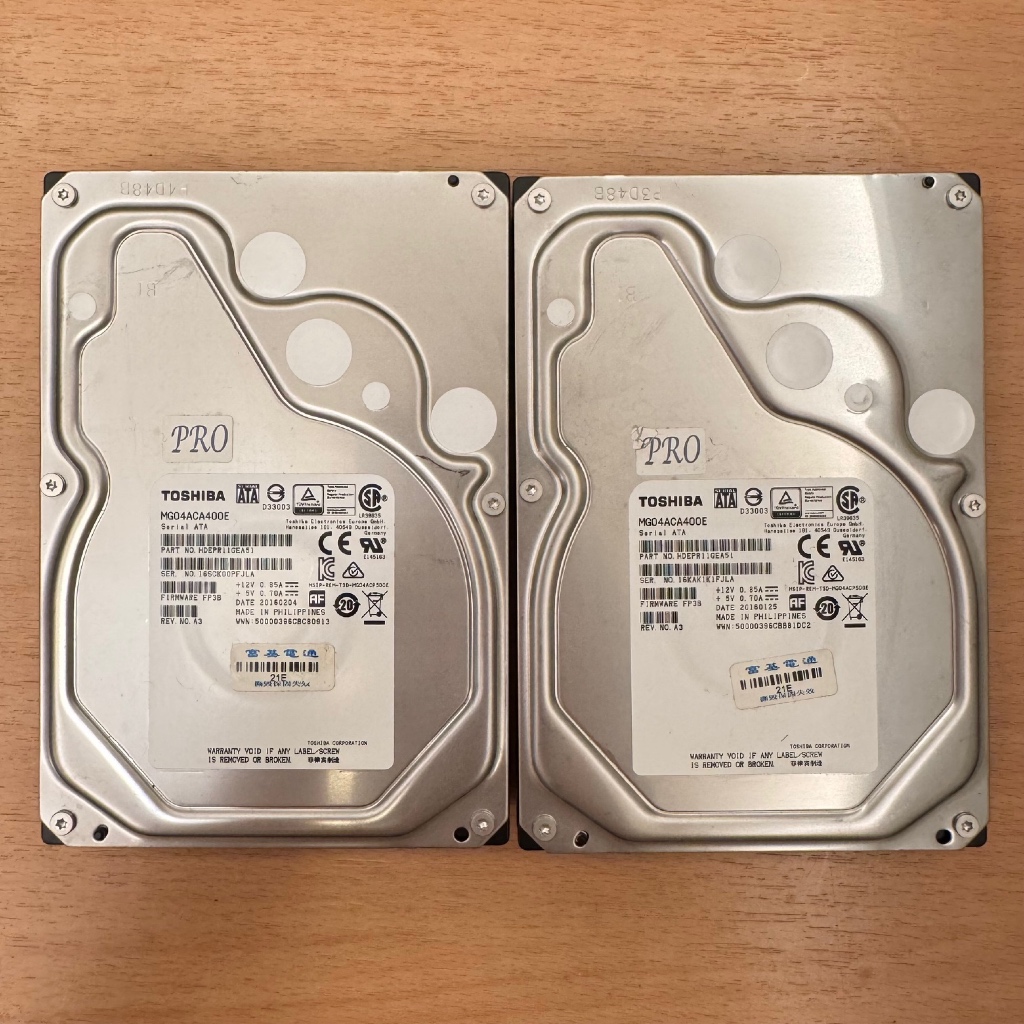 TOSHIBA 東芝 企業級 4TB 4T SATA 硬碟 MG04ACA400E | 蝦皮購物