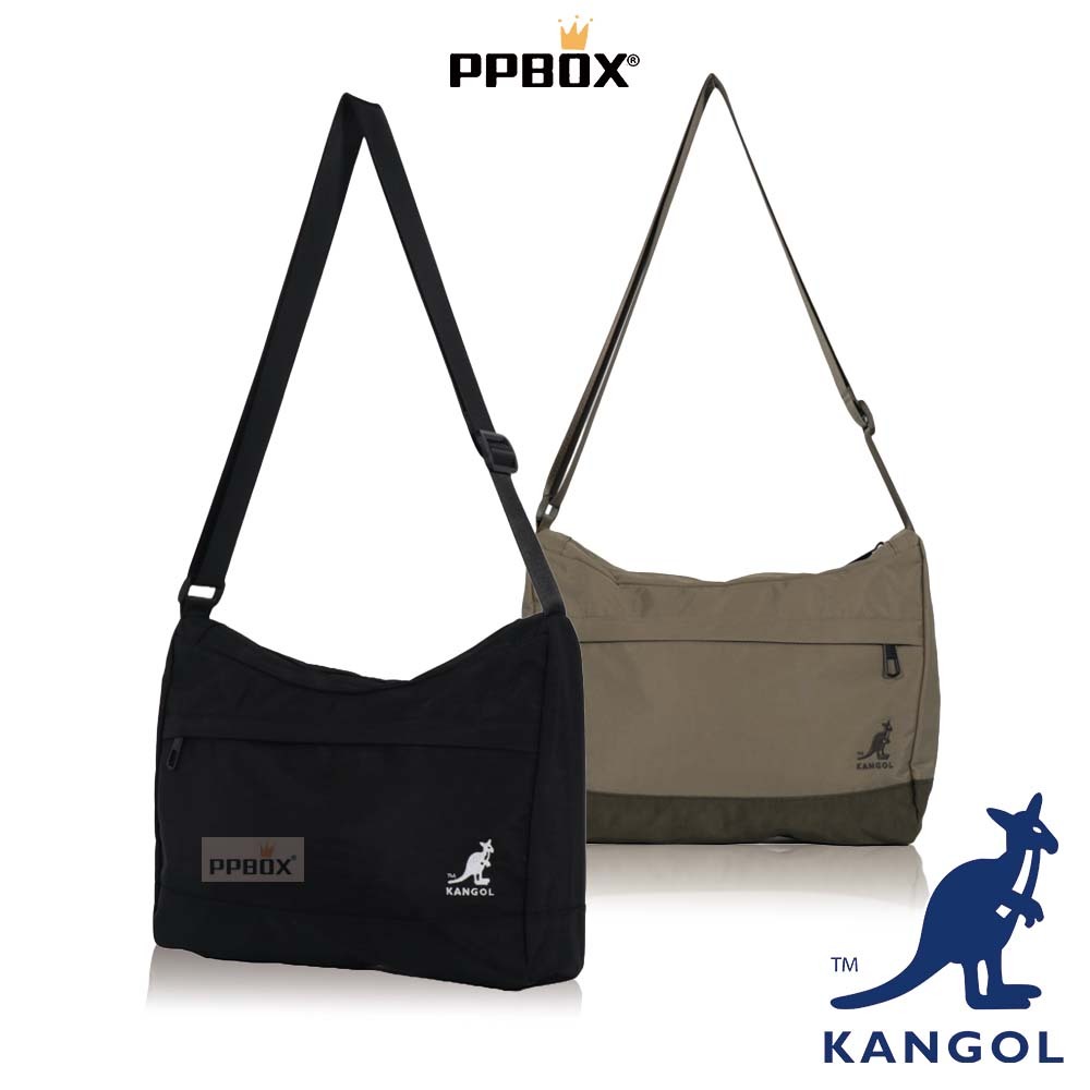 KANGOL 袋鼠 輕量多格層 側背包【65258708】時尚 尼龍包 郵差包 斜背包 護照包 手機包 包包 PPBOX | 蝦皮購物