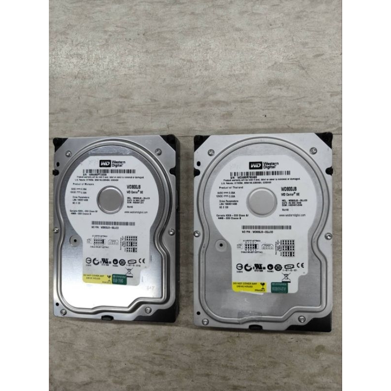 二手 Western IDE HDD 80GB 硬碟馬來西亞製可讀寫已格式化一個150元共2個 | 蝦皮購物