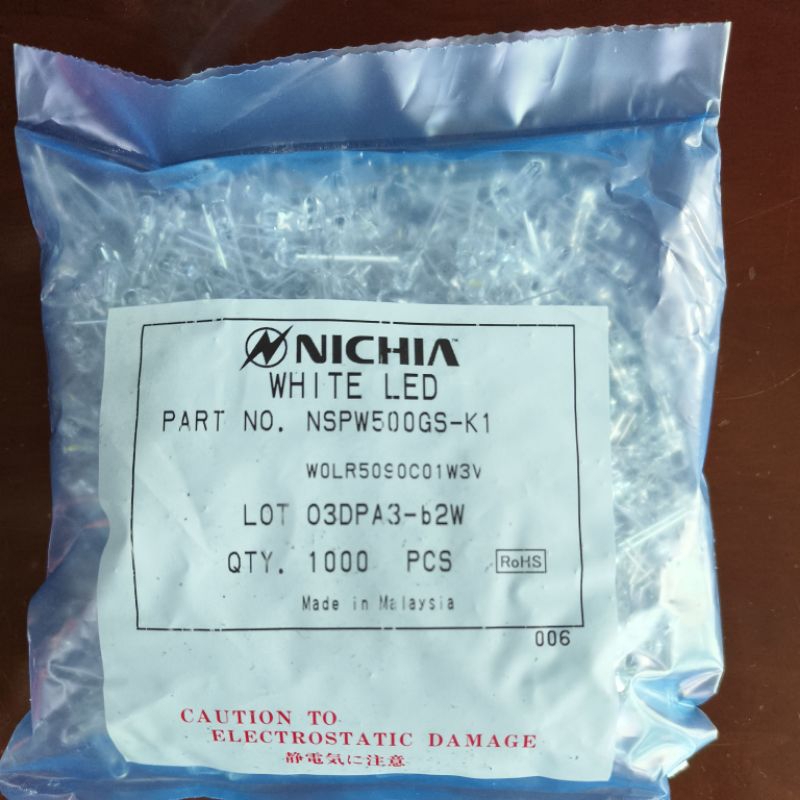 日亞 Nichia 5mm 白光led | 蝦皮購物