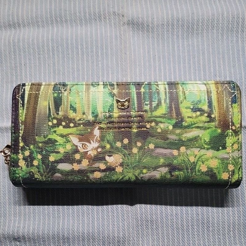 現貨未使用 Wachifield Dayan Bebe Dayan 瓦奇菲爾德 達洋 達洋貓 長夾 長皮夾 草地螢火蟲款 | 蝦皮購物