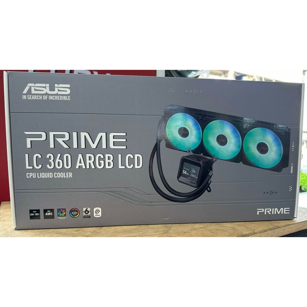 ASUS 華碩 Prime LC ARGB LCD 數位顯示一體式 CPU 360 水冷 散熱器 全新未拆封 | 蝦皮購物