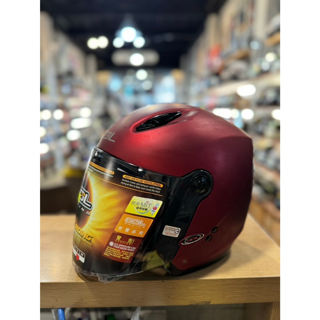 【偉倫人身部品】SOL SL-27Y 消光紅【小頭．女用】輕量化帽體 可拆洗式透氣網布 (展示品出清價) | 蝦皮購物