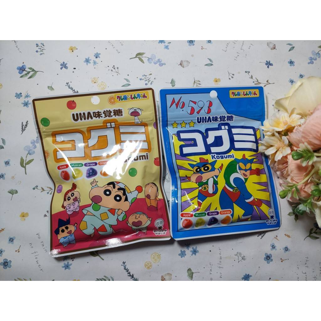 日本進口UHA 蠟筆小新酷Q彌軟糖-水果味55g(效期2025/11/19)市價65元特價29元 | 蝦皮購物