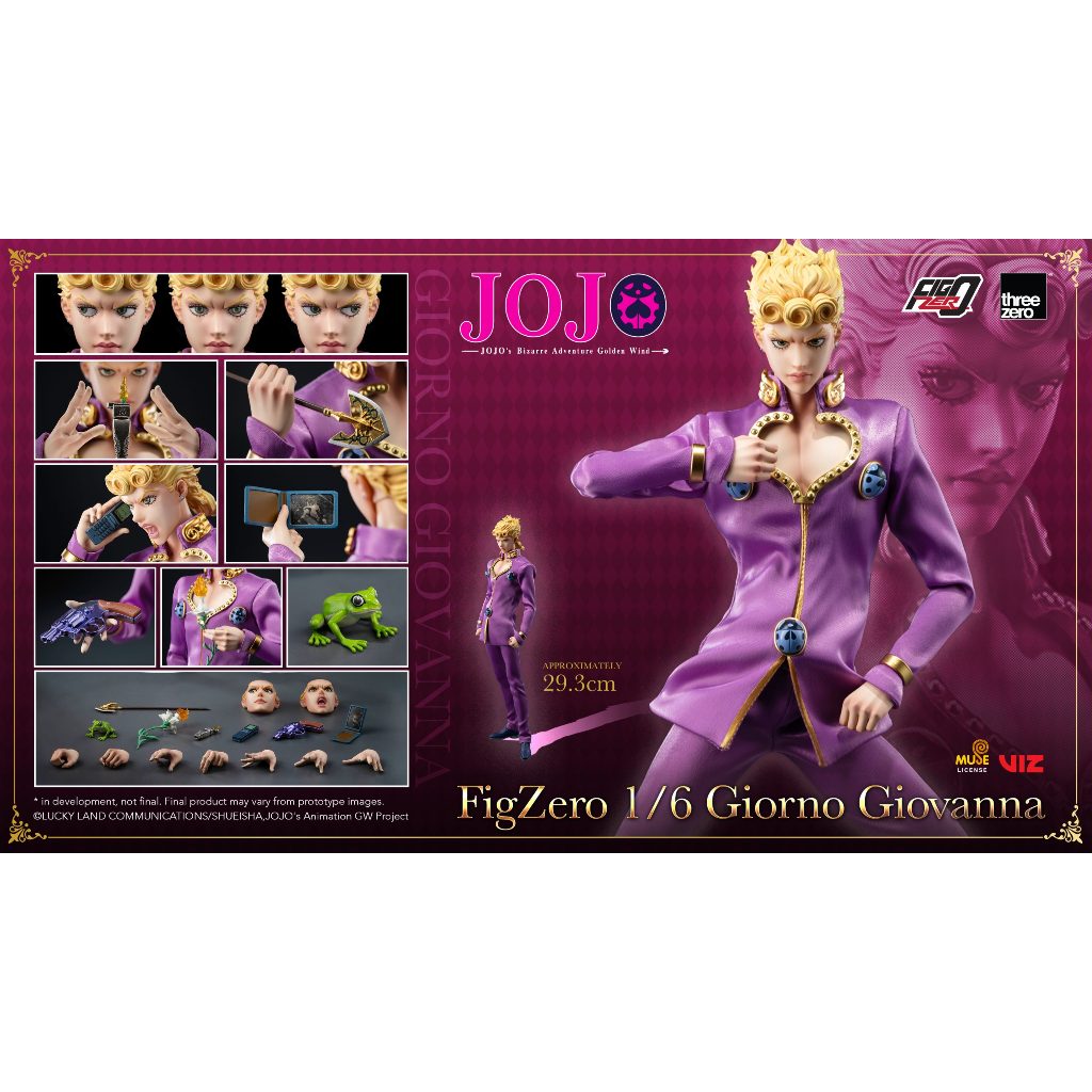 GK預購 Threezero 工作室 JOJO的奇妙冒險 喬魯諾 喬巴拿 可動 稚熱gk公仔模型 AB13820 | 蝦皮購物