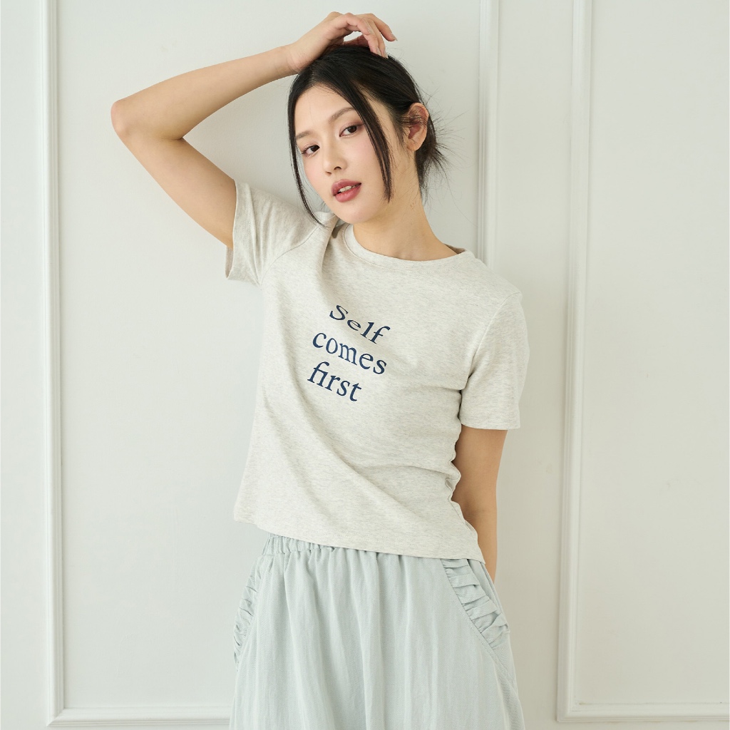 【Nab_Shop】百搭英字短T｜官方旗艦店｜110289 白/麥灰 | 蝦皮購物