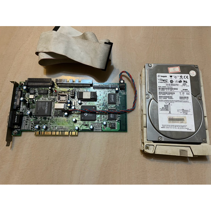 【售】Adaptec AIC-7880P Seagate 萬轉 36G 80 pin SCSI 硬碟 需轉卡 | 蝦皮購物