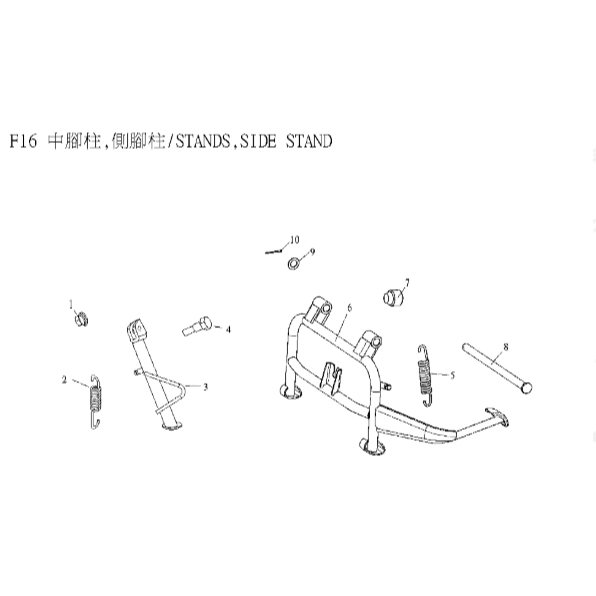 【PGO原廠零件專賣】JBUBU SPRING 春天 NEW J-BUBU 中柱組 通用 | 蝦皮購物