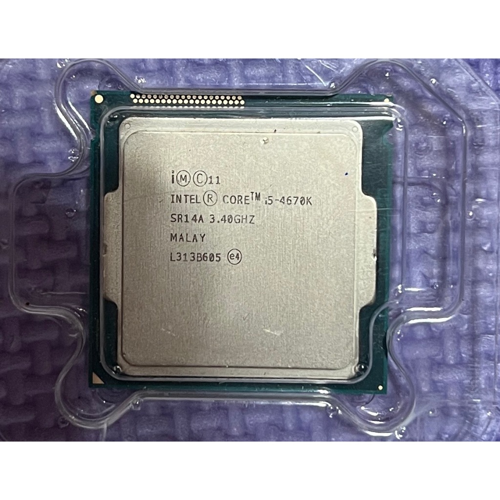 Intel® Core™ i5-4670K 處理器 6M 快取記憶體，最高 3.80 GHz 4核4續 二手CPU處理器 | 蝦皮購物