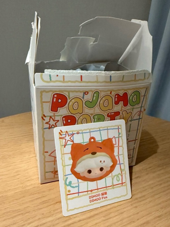 POPMART 泡泡瑪特 PAJAMA PARTY 睡衣派對系列 FOX 狐狸 | 蝦皮購物