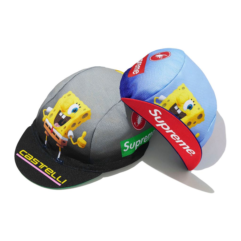 現貨 Supreme®/SpongeBob SquarePants Castelli® Cycling Cap | 蝦皮購物