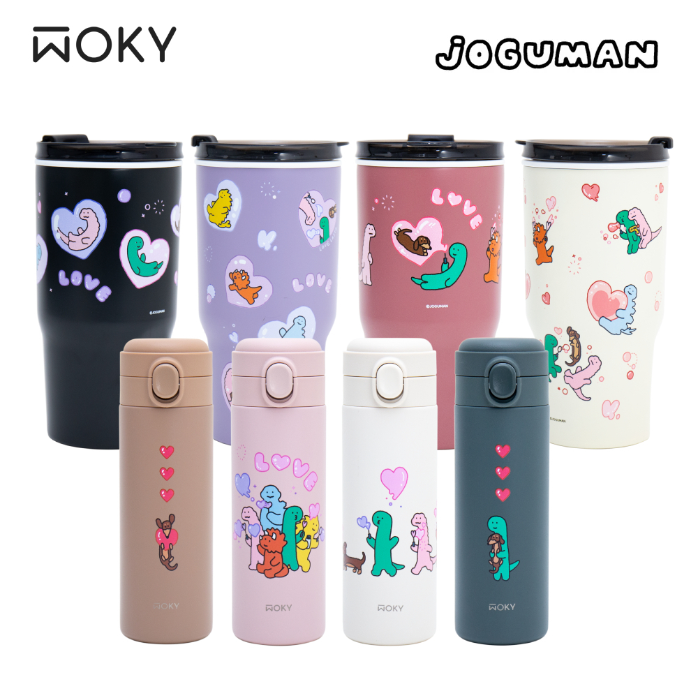 【WOKY Meets JOGUMAN】彈蓋450ml+真瓷冰壩杯800ml | 蝦皮購物