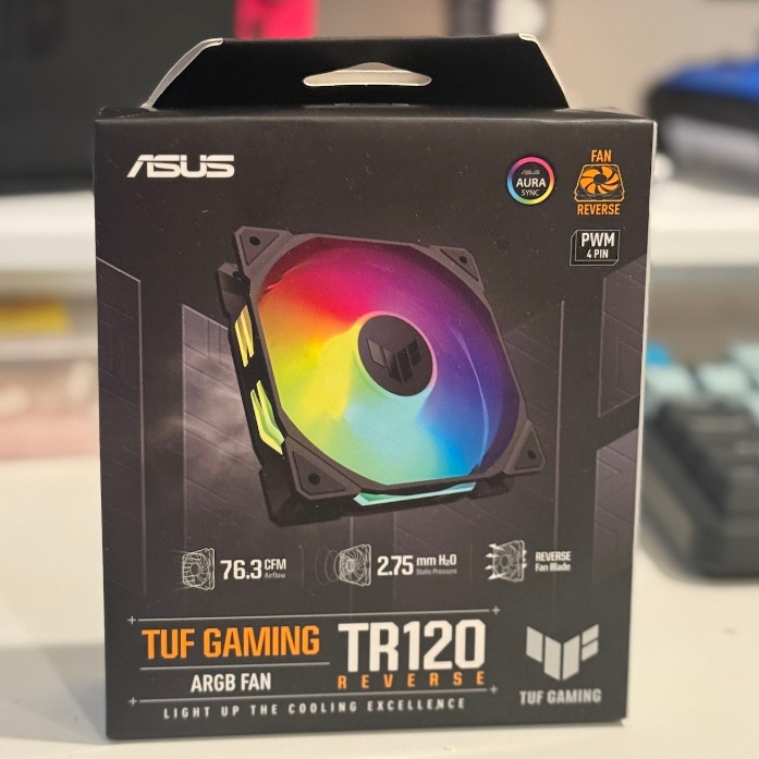 ASUS 華碩 TUF Gaming TR120 ARGB 反向風扇 黑色(TR120 ARGB ) | 蝦皮購物