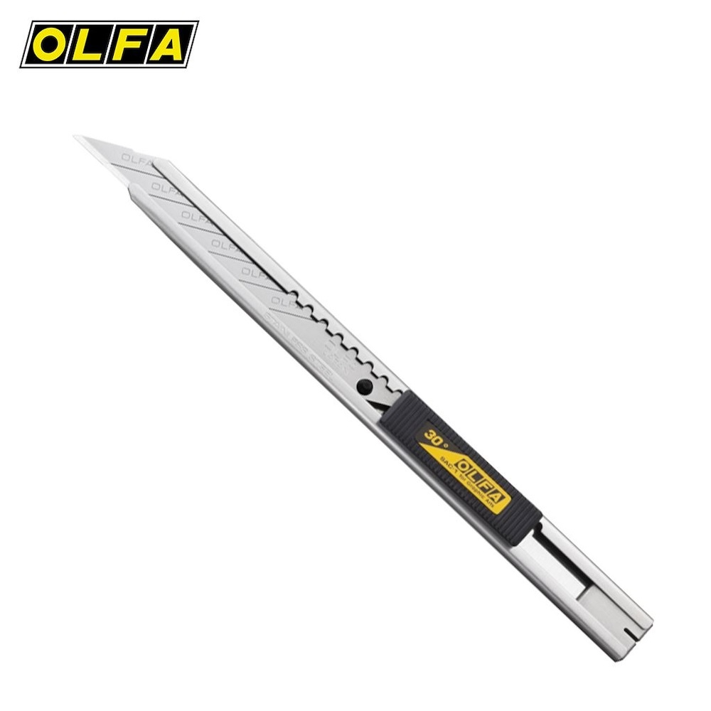 【揪是 i 文具】OLFA 美工刀 小型美工刀 9mm 30度專業美工刀 自動卡鎖 細工刀 SAC-1 | 蝦皮購物