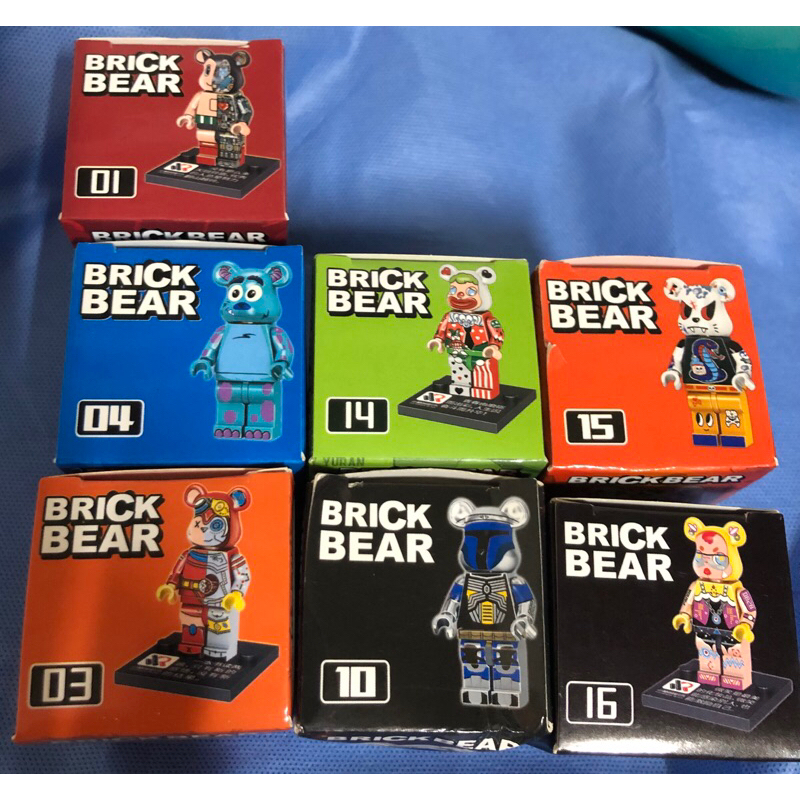 BRICKBEAR 造型積木人偶 益智拼裝玩具 暴力熊積木 | 蝦皮購物
