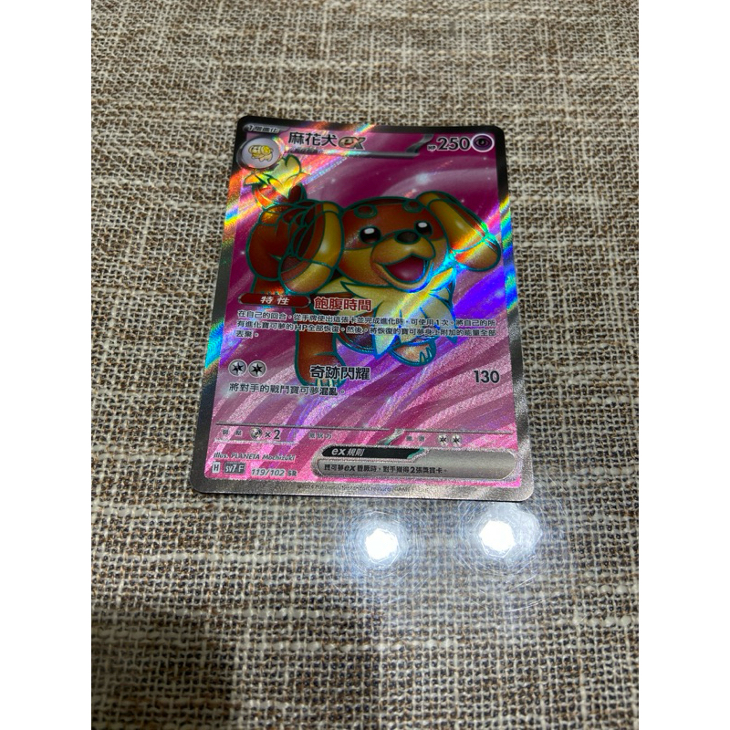 (小熊玩具）寶可夢 中文版 麻花犬ex SV7 119/102 SR 全圖 | 蝦皮購物