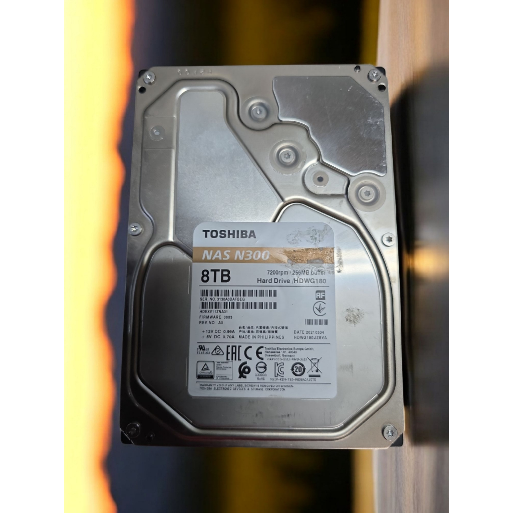含稅 東芝 Toshiba 8TB 8T 保固1個月 N300 02H028 | 蝦皮購物