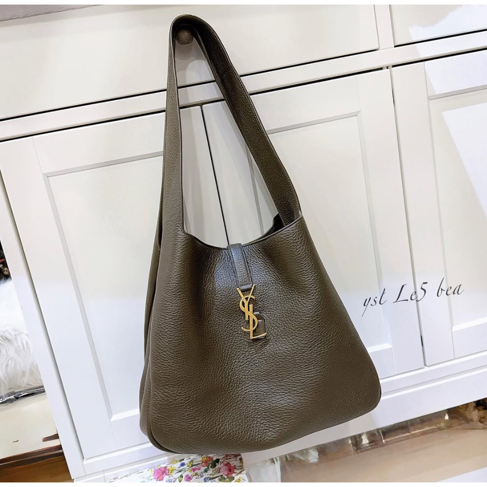 二手旗艦 YSL 麝香色 Le5 水桶包 肩背包 托特包 大包(中友店) | 蝦皮購物