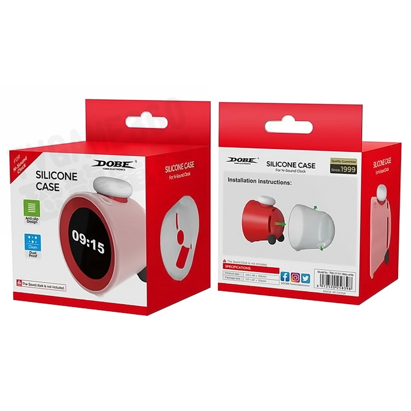 任天堂 音響鬧鐘 DOBE 果凍套 矽膠套 透白 紅 智慧 互動式鬧鐘 時鐘 阿勒莫 ALARMO TNS-31101 | 蝦皮購物