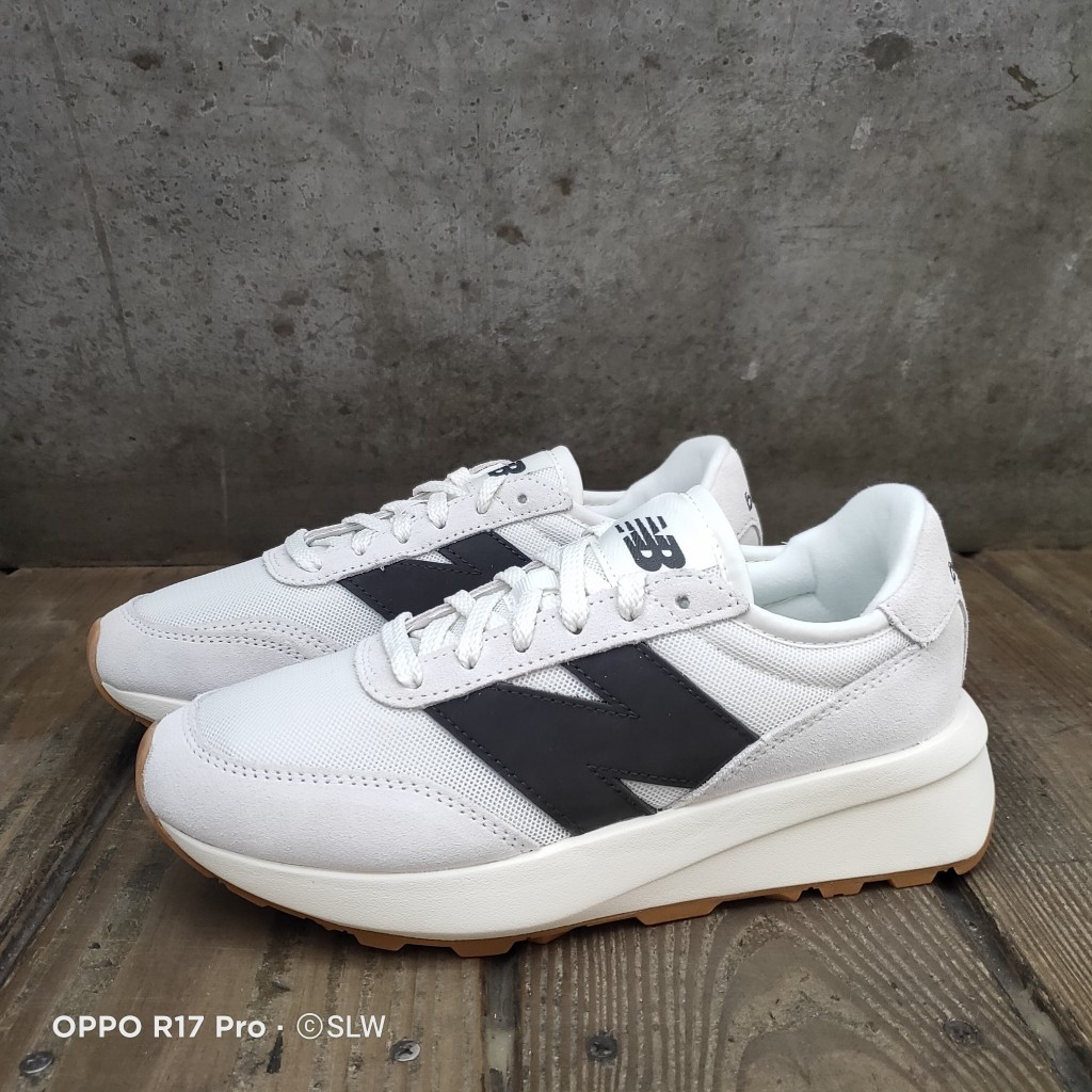 SLW 』U370CA 男女 NEW BALANCE 370系列 麂皮 休閒鞋 白黑色 53 | 蝦皮購物