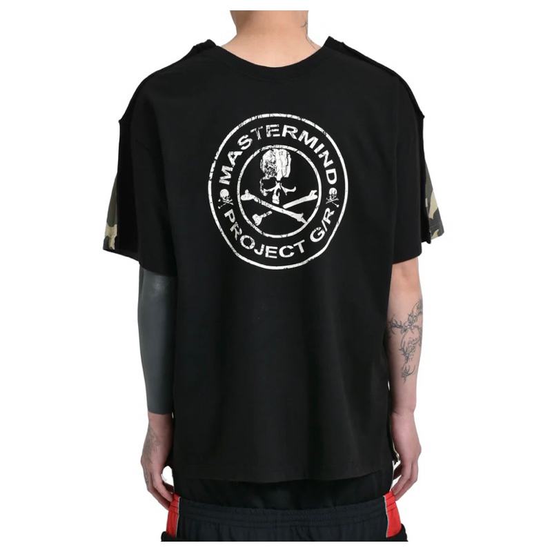 MASTERMIND x PROJECT G/R 黑X迷彩短Tee | 蝦皮購物