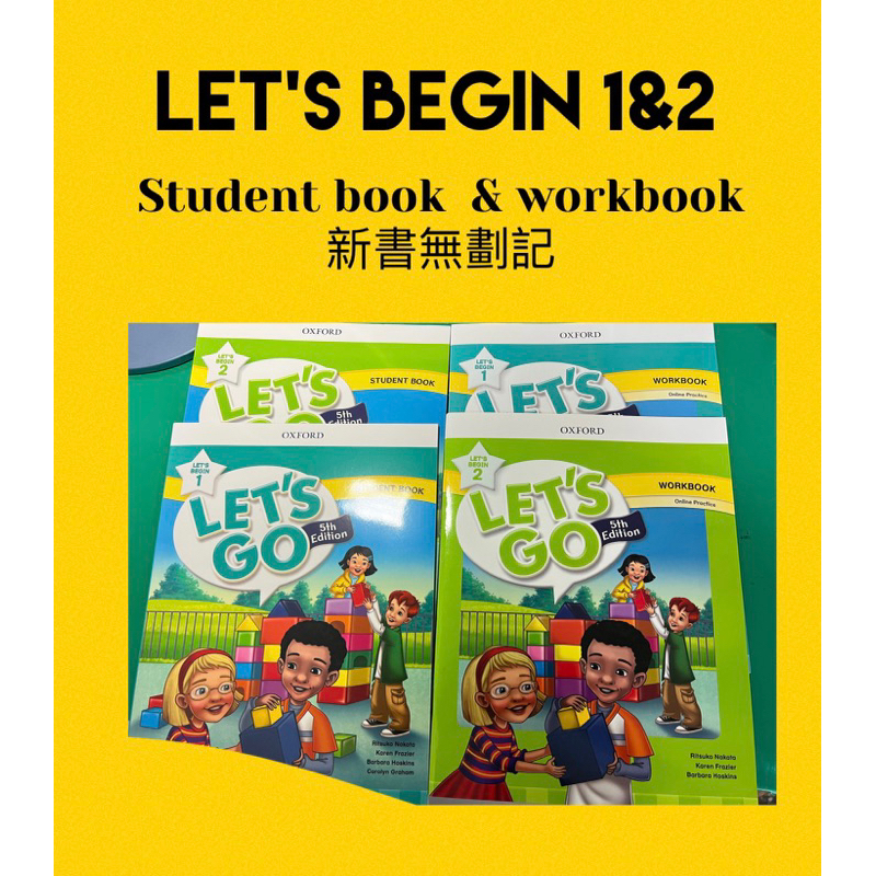 Let’s go系列—Let’s begin 1&2 含學習本共4本 | 蝦皮購物