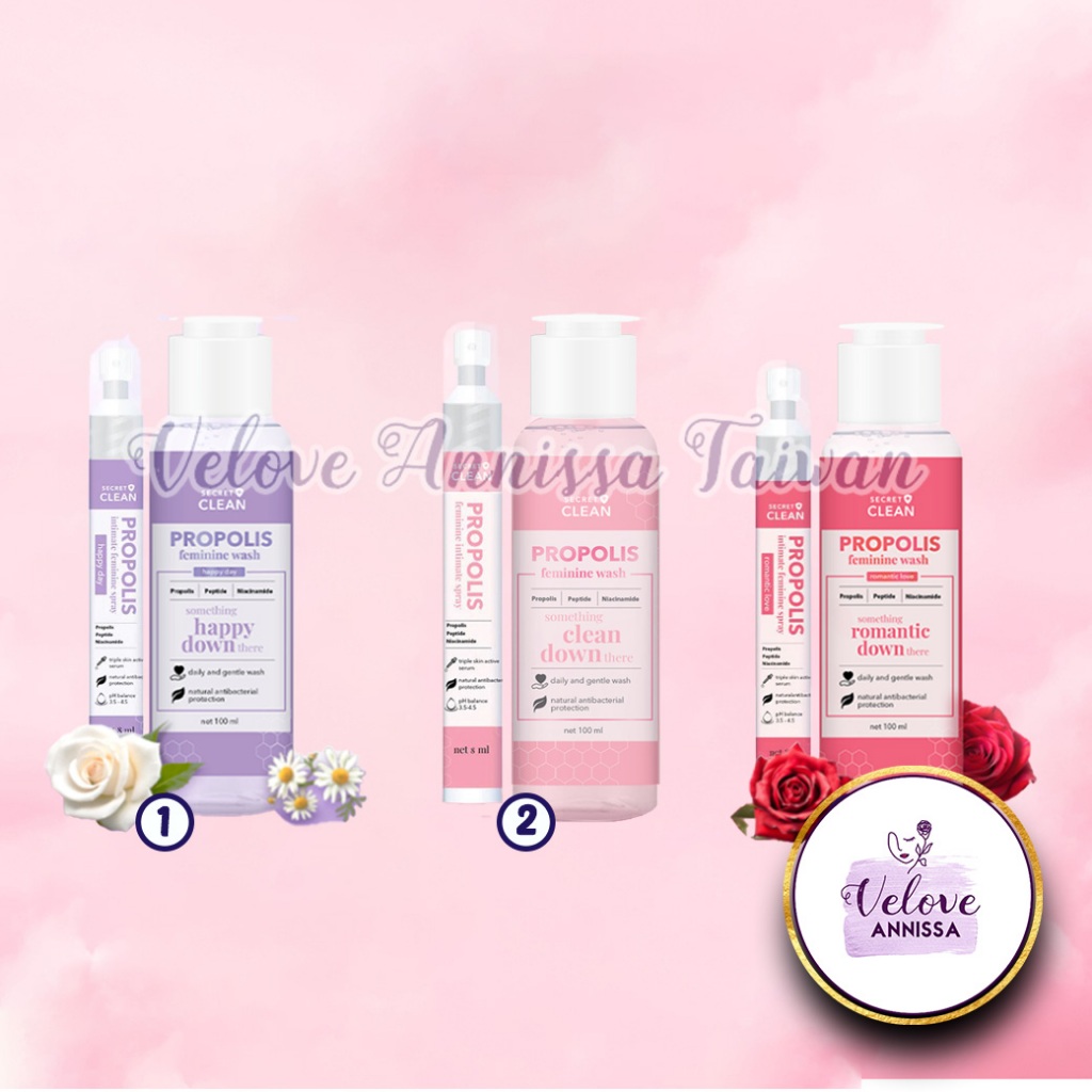 Secret Clean Propolis Feminine Wash Spray Miss V Sabun | 蝦皮購物
