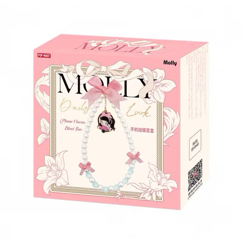 （現貨）《正版》POPMART 泡泡瑪特 MOLLY Daily Look 系列-手機掛鏈盲盒 已拆袋-元氣甜心 | 蝦皮購物