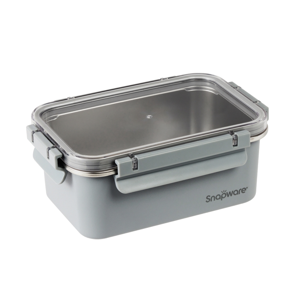 【康寧 Snapware】Eco Wave 輕食感可微波不鏽鋼保鮮盒1580ml/共用上蓋 | 蝦皮購物