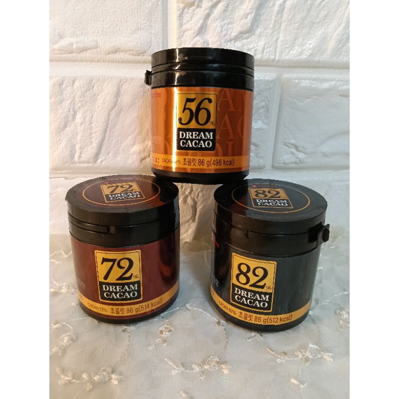 樂天 Lotte 骰子巧克力 56％ 72% 82% 苦甜巧克力 黑巧克力 | 蝦皮購物