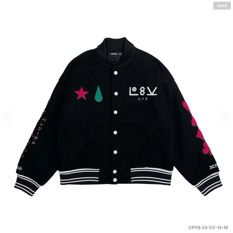 現貨 M號 全新 XCTRL® x 獵人HUNTER×HUNTER 聯名 西索 棒球外套 | 蝦皮購物
