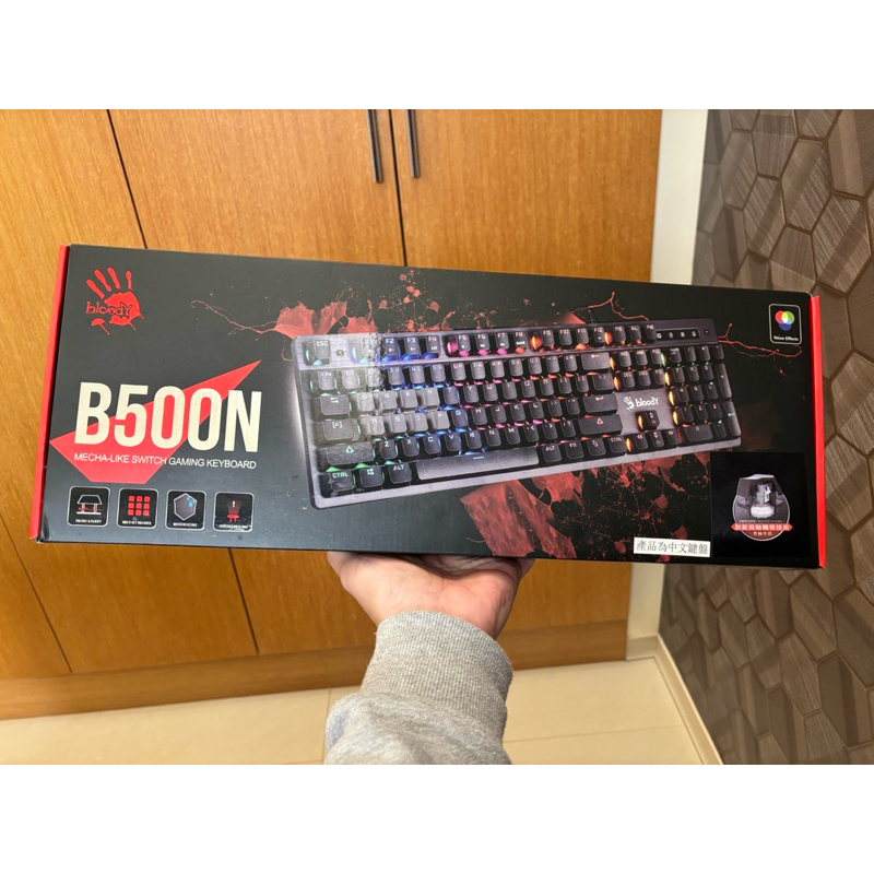 血手幽靈 BLOODY B500N 飛軸 防衝競技炫彩 中文有線鍵盤 | 蝦皮購物