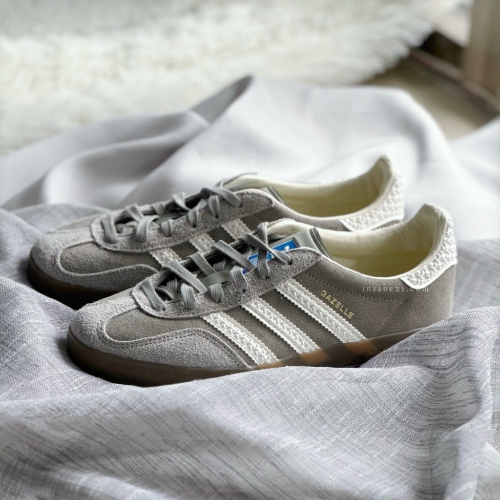 ADIDAS ORIGINALS GAZELLE INDOOR 復古 麂皮 鐵灰 IF1807【彼得潘】 | 蝦皮購物