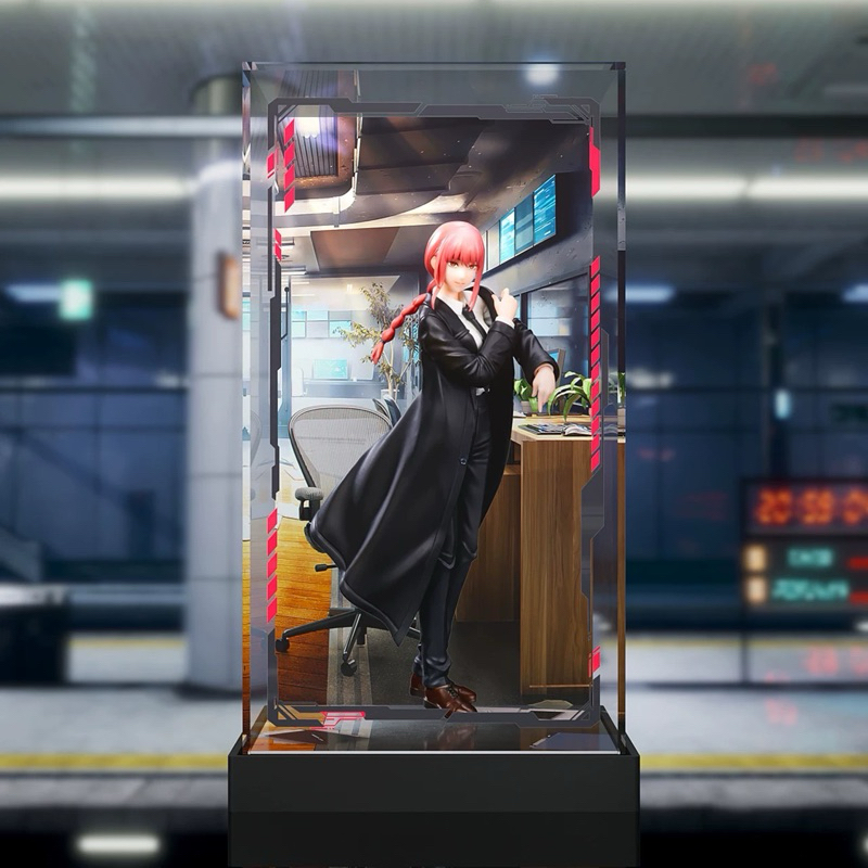 《Yao 挖寶趣》 泡泡瑪特 PVC GK 黏土人 黏土娃 盒玩 食玩 雕像 燈光 階梯 尺寸客製化 展示盒66 | 蝦皮購物