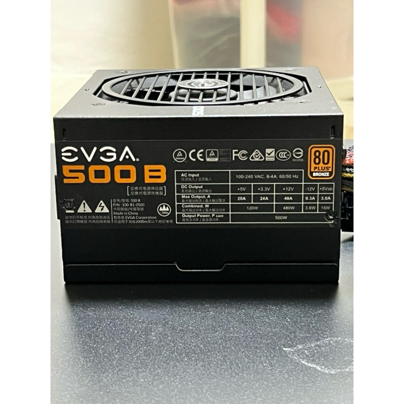 二手）EVGA 艾維克 500B 電源供應器 | 蝦皮購物