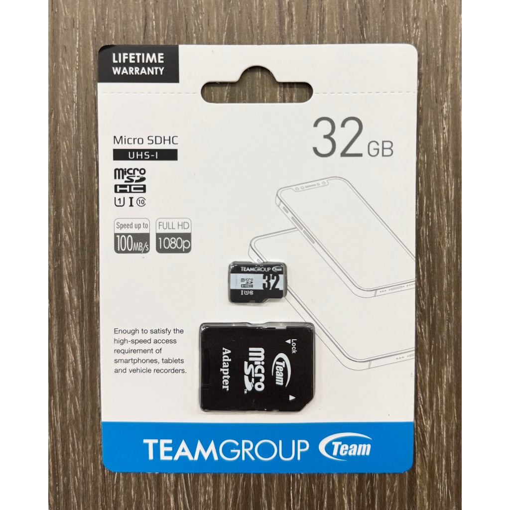 【公司貨 現貨】全新庫存出清 -十銓 TEAM MICROSD 32G U1 C10記憶卡 | 蝦皮購物
