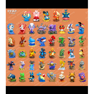 【心動GK】ppap小肥系列寶可夢 巨沼怪 巨钳螳螂 吉利蛋 火焰雞 赫拉克羅斯 gk 限定 公仔模 | 蝦皮購物