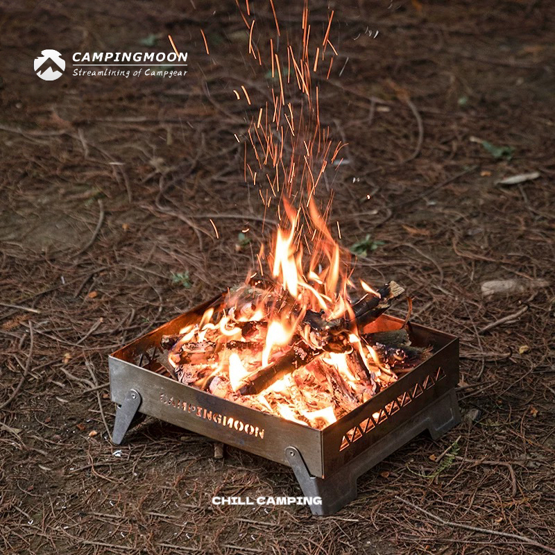柯曼 Campingmoon MT-6-LT 不鏽鋼火床 焚火台 折疊烤架 烤肉焚火架 烤肉架 燒烤架 焚火 燒烤 木炭 | 蝦皮購物