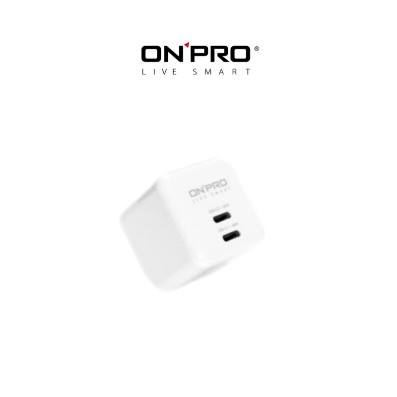 【ONPRO】UC-2P01CC 48W 超急速PD充電器 雙Type-C版 MAX氮化鎵GaN 充電頭 豆腐頭 充電器 | 蝦皮購物