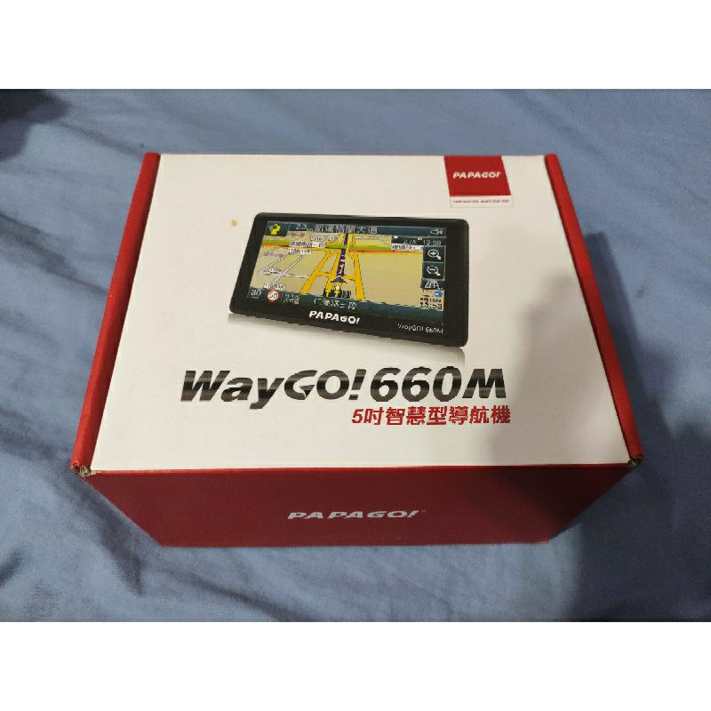 PAPAGO! WayGo! 660M 衛星導航機 圖資更新到2025 年第一季，約九成五新，附原廠車架，吸盤座，附車充 | 蝦皮購物