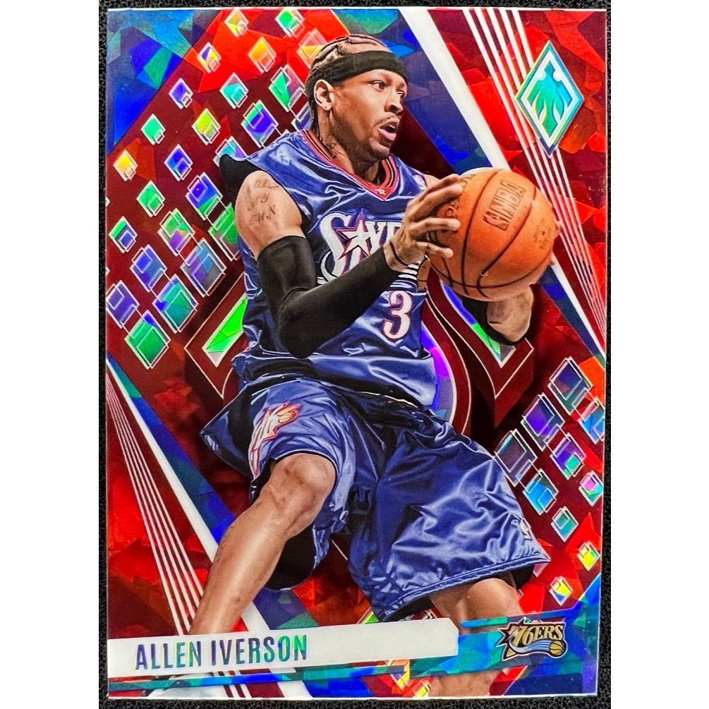 NBA 球員卡 Allen Iverson 2023-24 Phoenix Red Prizm Ice 紅碎冰亮 | 蝦皮購物
