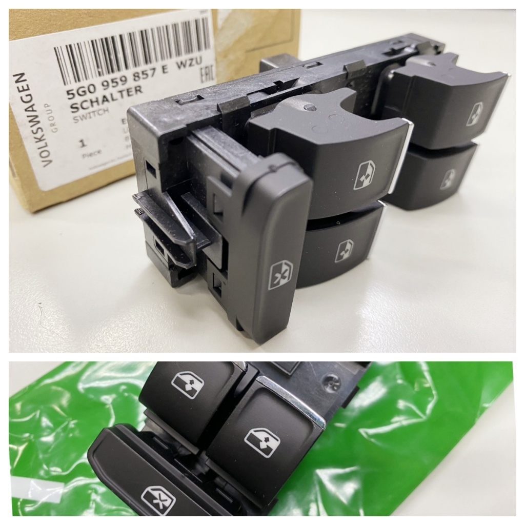 【KITCO】5G0959857E 車窗電動窗開關 升降機 Kodiaq Karoq Golf Tiguan 歐洲原廠 | 蝦皮購物