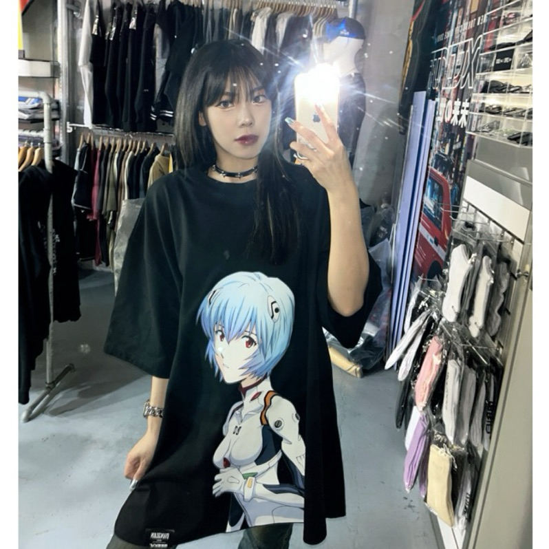 GEEKY x EVA綾波零短T-黑(台灣現貨） | 蝦皮購物