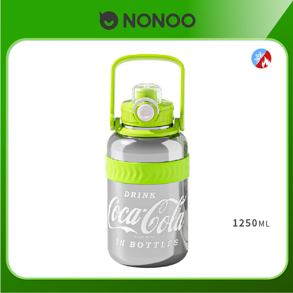 NONOO 】快樂圓圓桶 1250mL 可口可樂正版授權 可攜式水壺 保溫杯 保溫壺 大容量水壺 316不鏽鋼 | 蝦皮購物